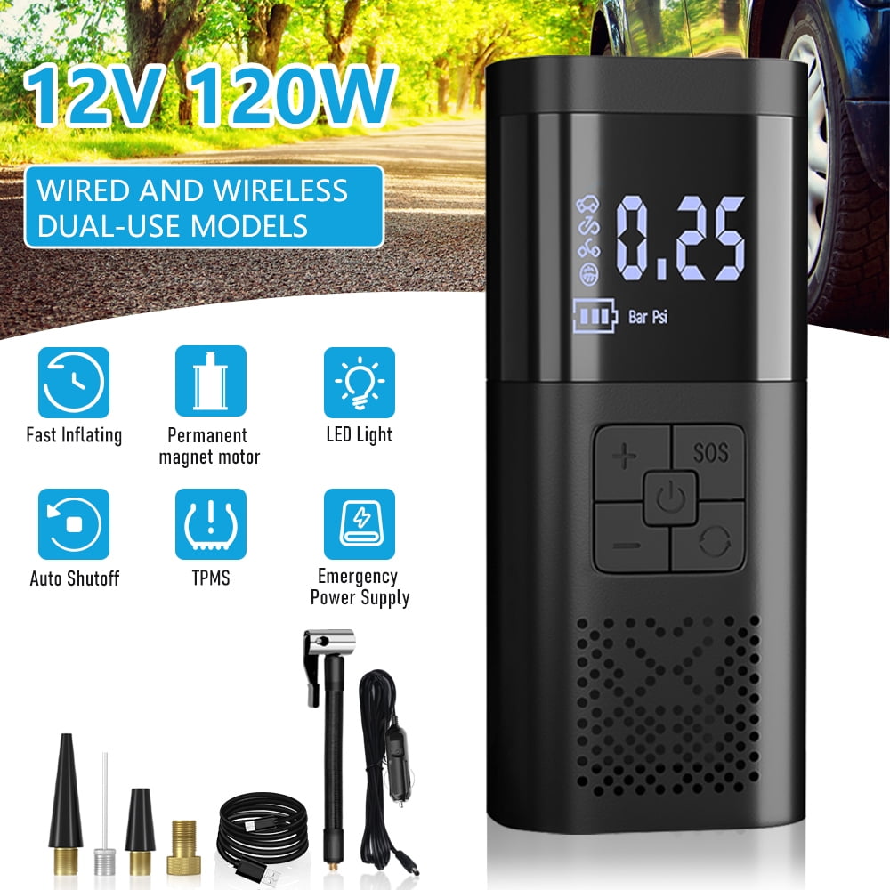 DFITO Portable 150PSI Car Digital Electric Tire Inflator LCD Smart Air ...