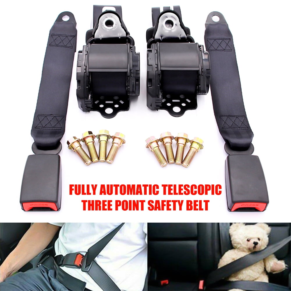 DFITO Universal Adjustable 3-Point Retractable Seat Belt, Heavy Duty ...