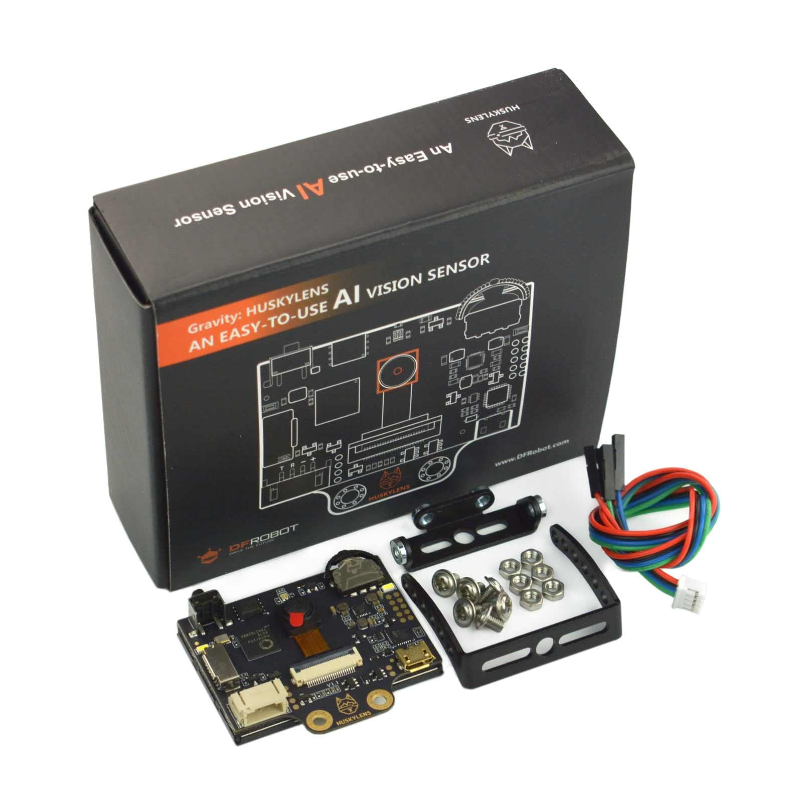 DFROBOT HUSKYLENS Smart Vision RRF12 Sensor for Raspberry Pi, LattePanda or Micro:bit | AI ...