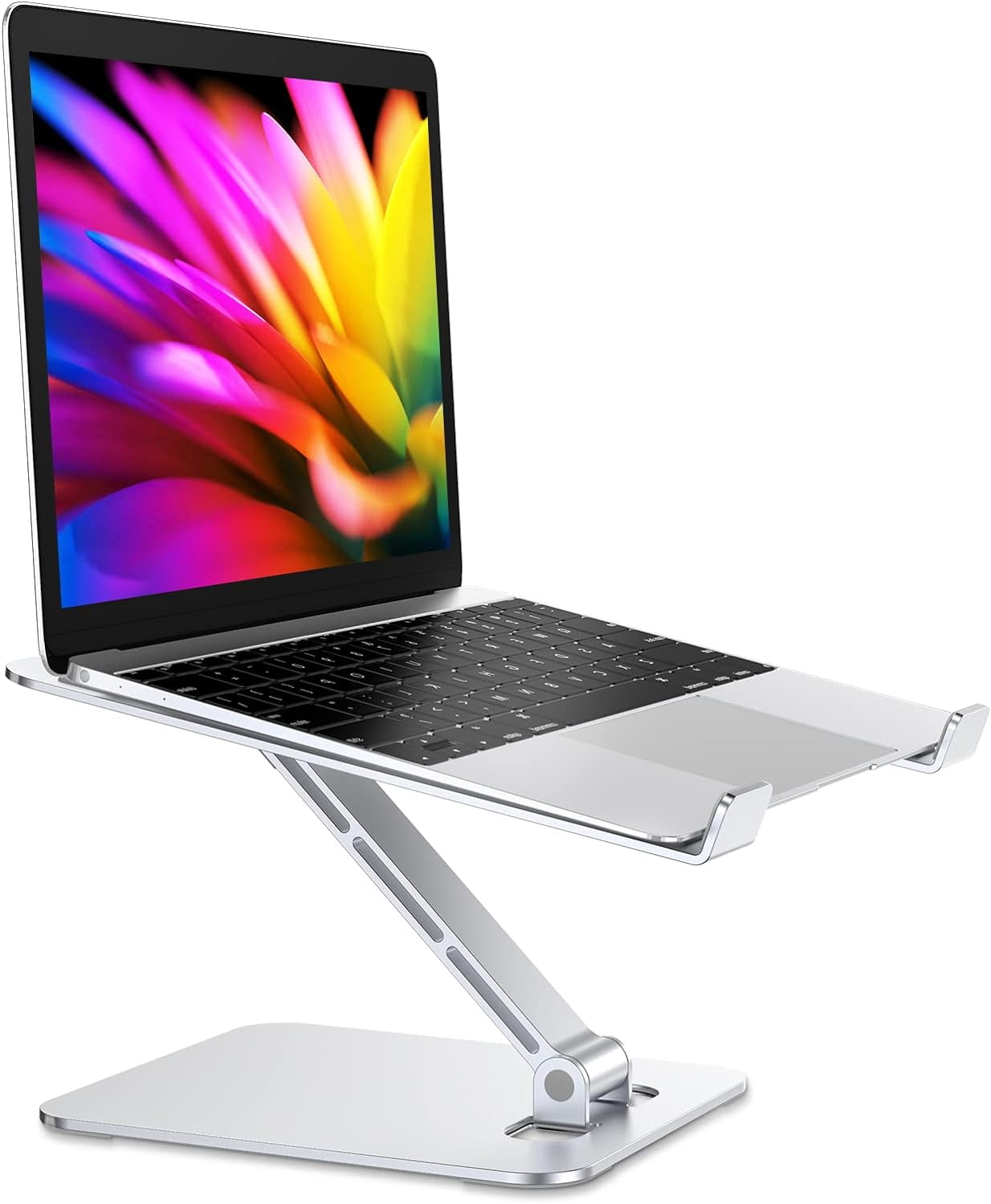 DFS Foldable Laptop Stand, Height Adjustable Ergonomic Computer Stand for Desk, Aluminum ...