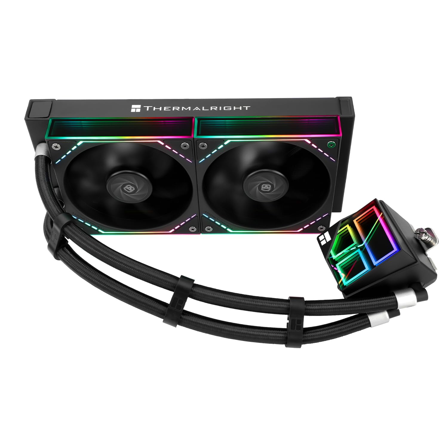 DFS Frozen Infinity 240 Black CPU Aio Cooler, TL-M12 X 2 PWM Fans ...