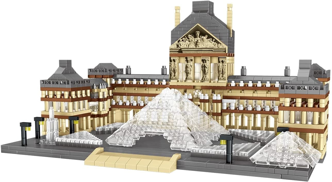 DFS Micro Mini Blocks Architecture Louvre Model Set, 2885 Pieces, World ...