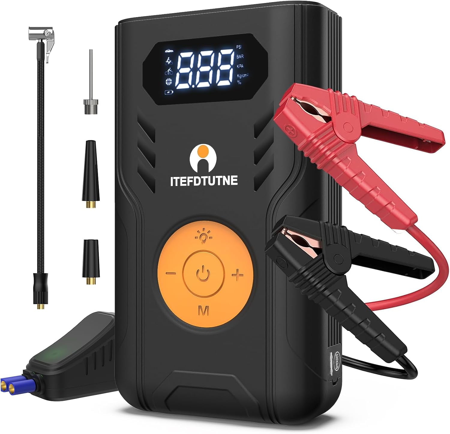DFS Portable Car Battery Jump Starter with Air Compressor, 3000A/120PSI ...