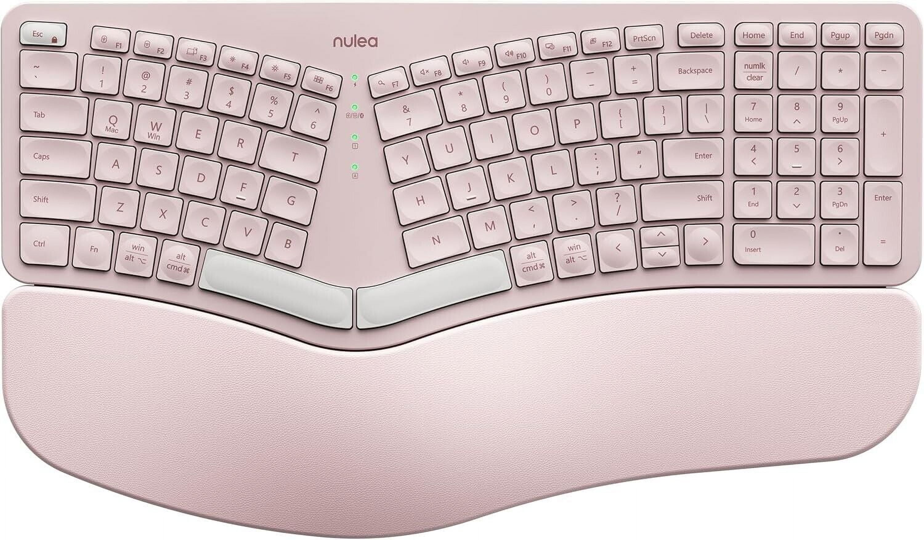 DFS Wireless Ergonomic Keyboard, Split Keyboard with Cushioned Wrist ...