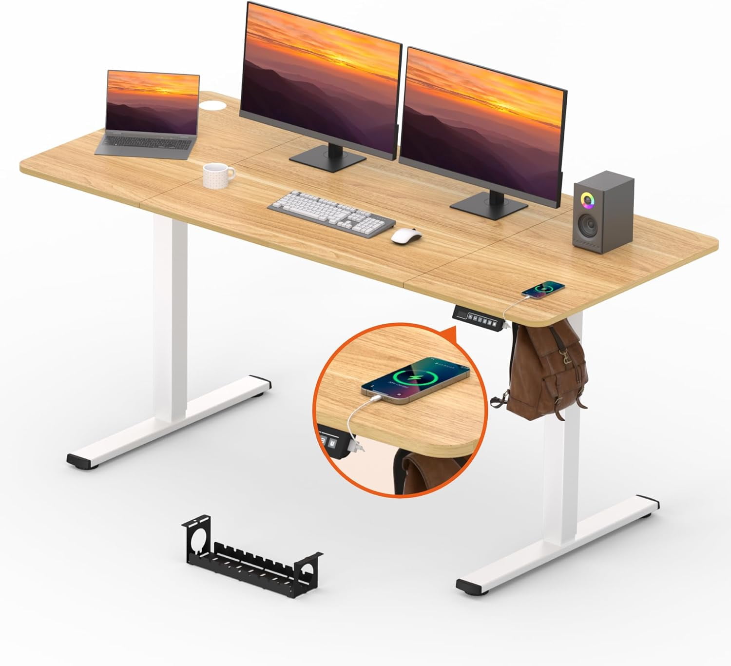 DFTFVYIBO Adjustable Stand Up Desk Standing Desk 40x24 Inches Office ...