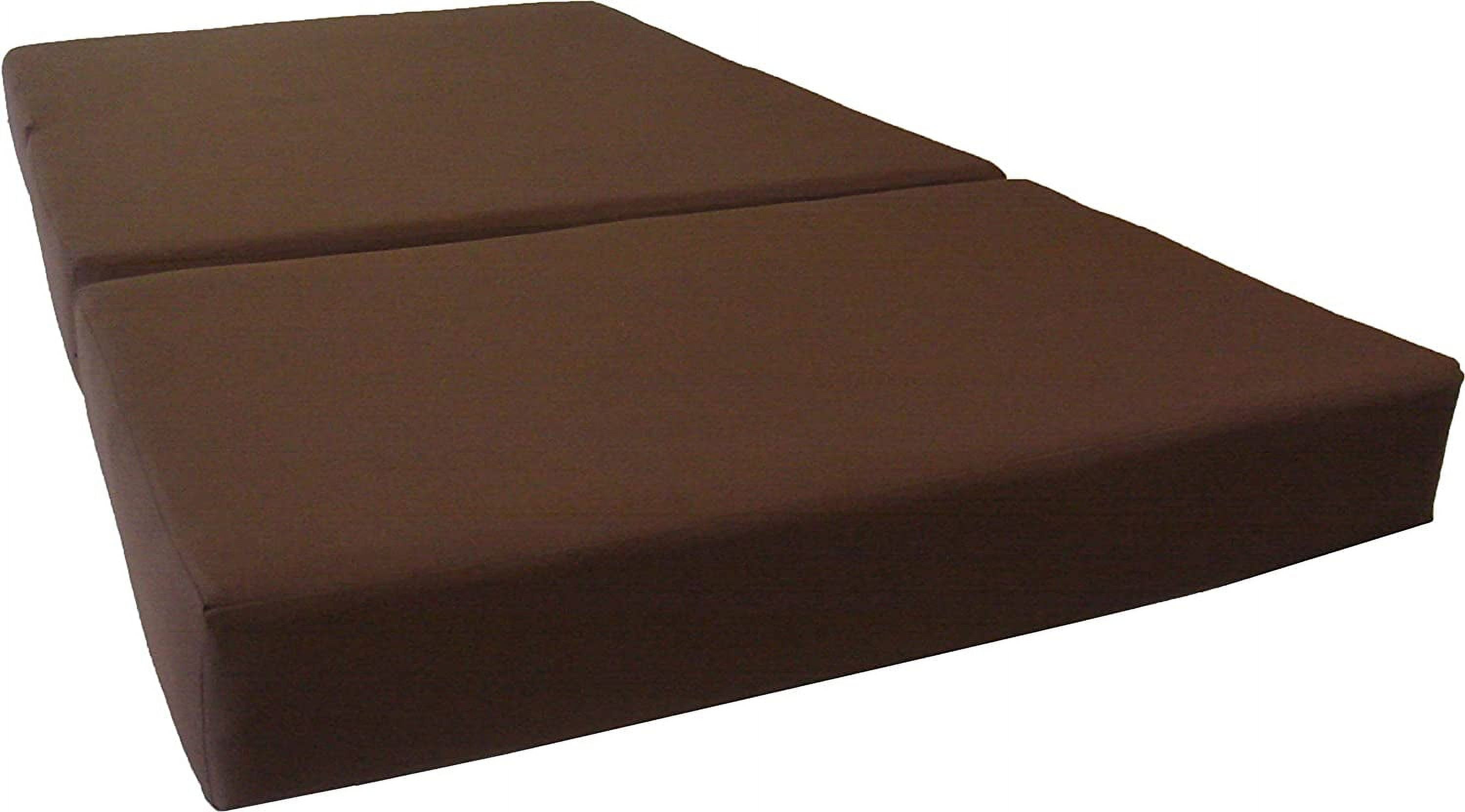 DFTFVYIBO D&D Futon Trifold Foam Bed Folding Ottoman Mattress (Black ...