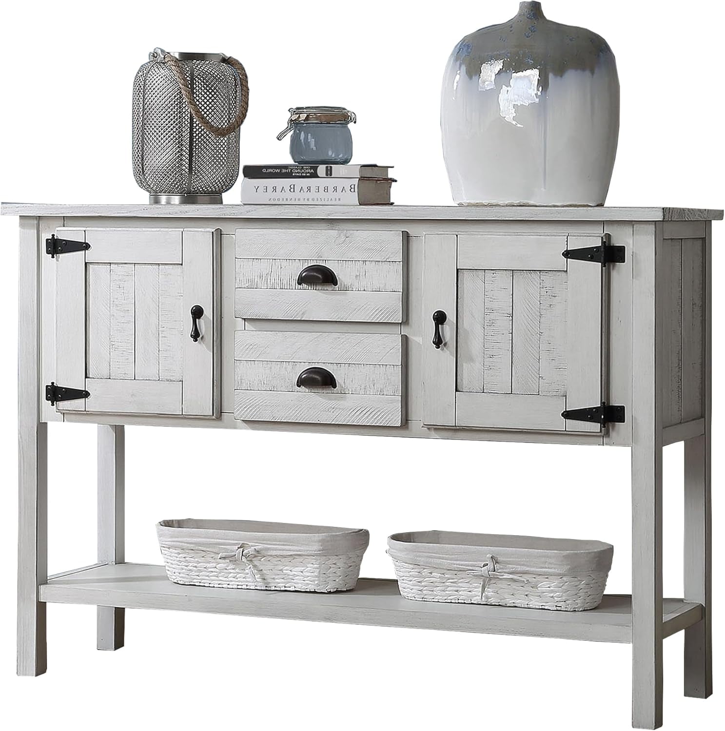 DFTFVYIBO Farmhouse Sideboard Buffet Cabinet Kitchen Sideboard Cabinet ...