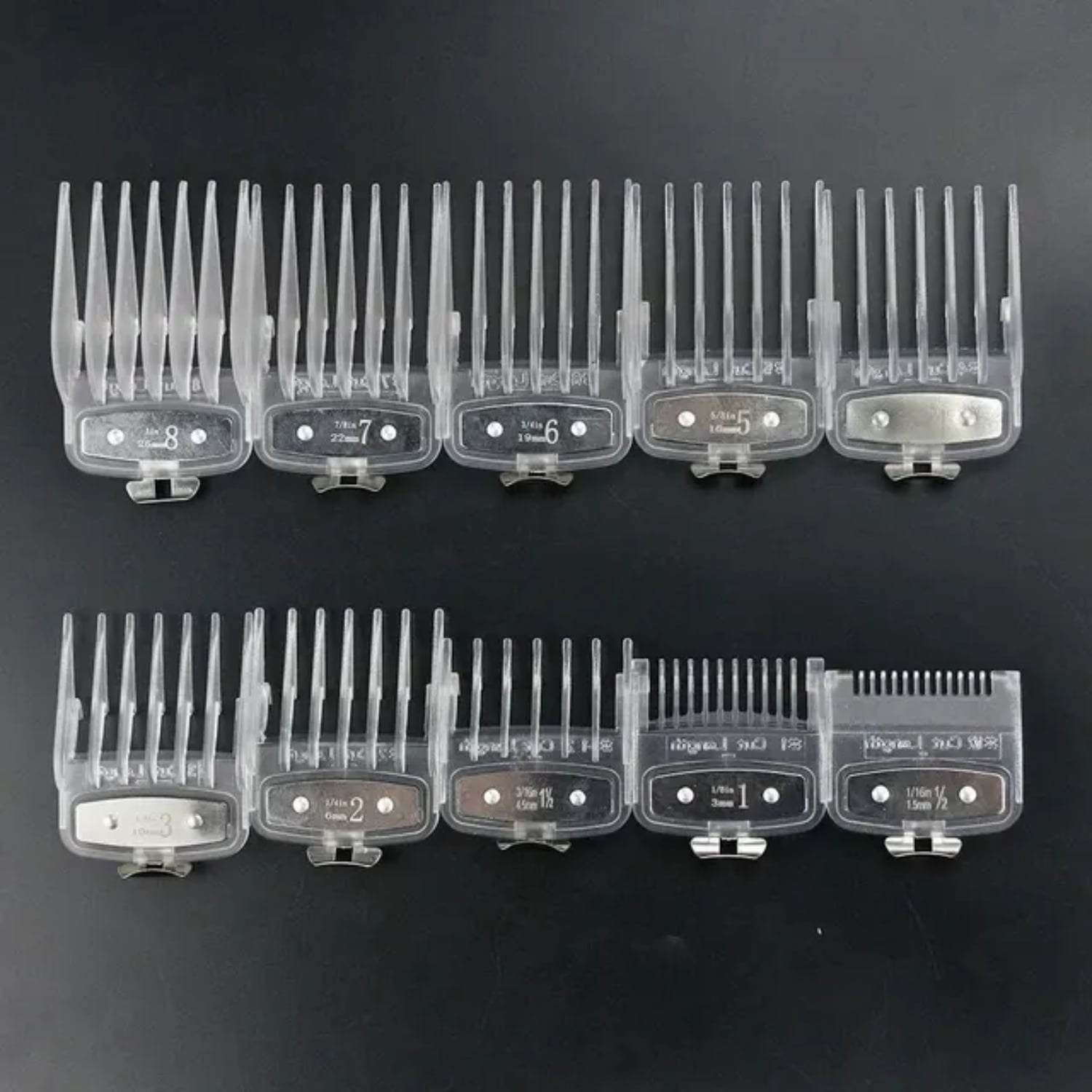 DFUDIEJ 8/10pcs Professional Hair Clipper Limit Guide Comb Trimmer ...