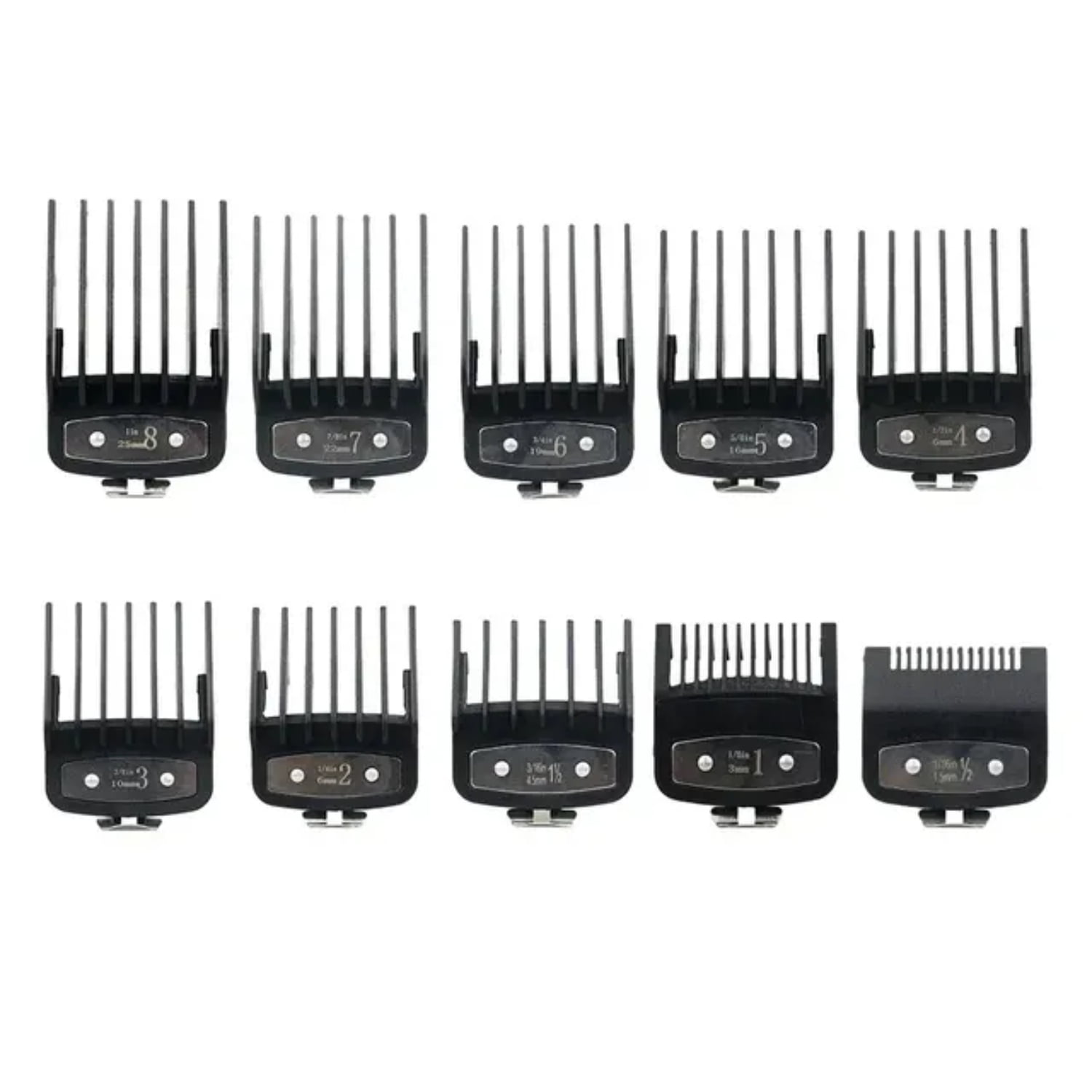 DFUDIEJ 8/10pcs Professional Hair Clipper Limit Guide Comb Trimmer ...