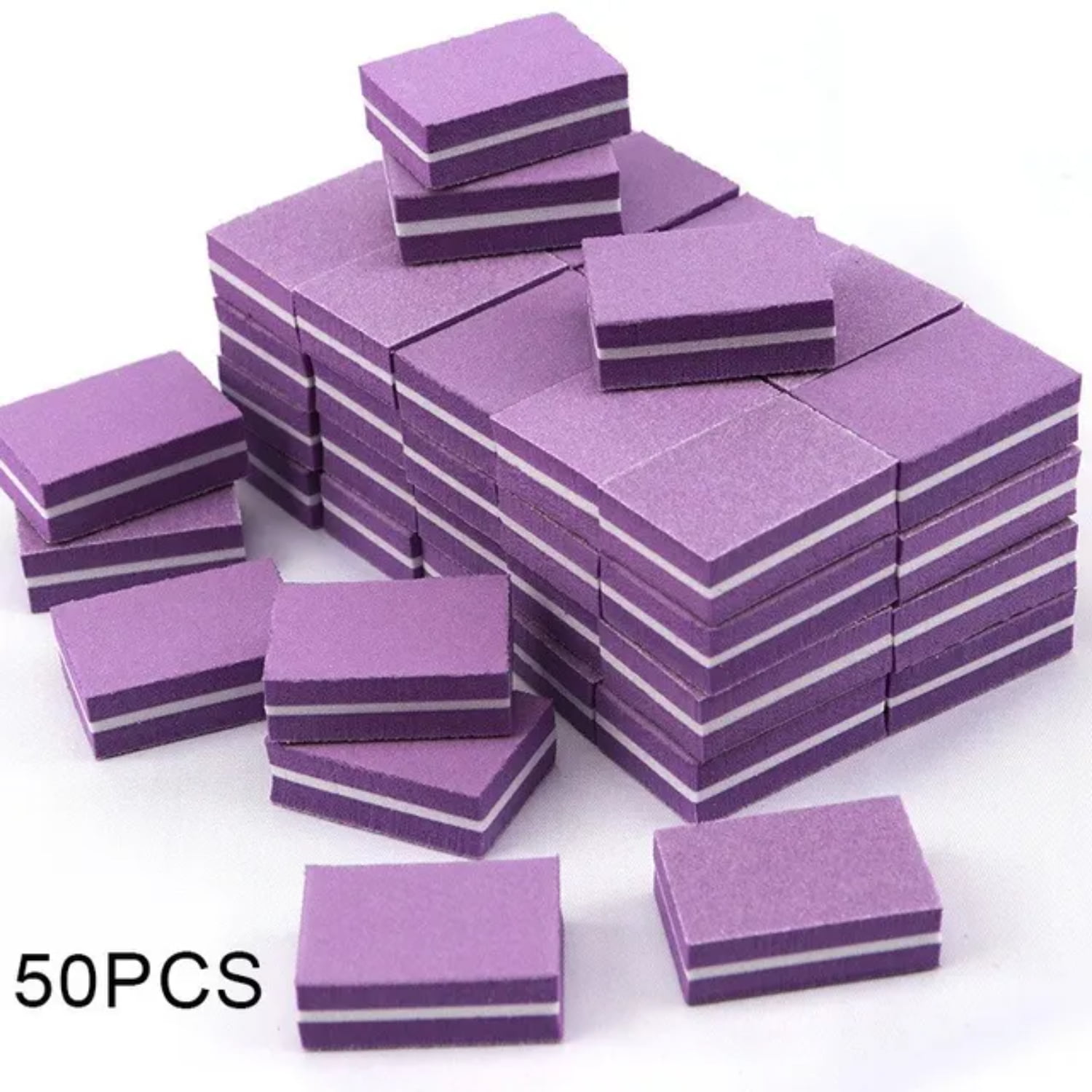 DFUDIEJ Double-sided Mini Nail File Blocks set of 50 for Sanding and ...
