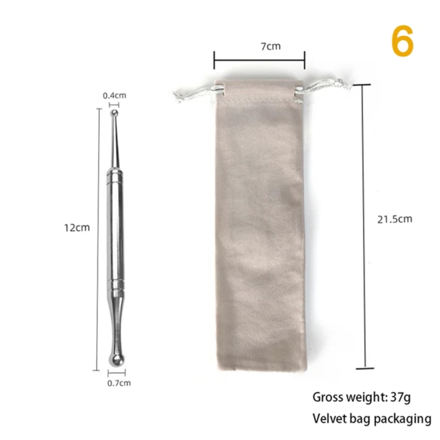 DFUDIEJ Facial Reflexology Massage Tool Retractable Acupuncture Pen ...