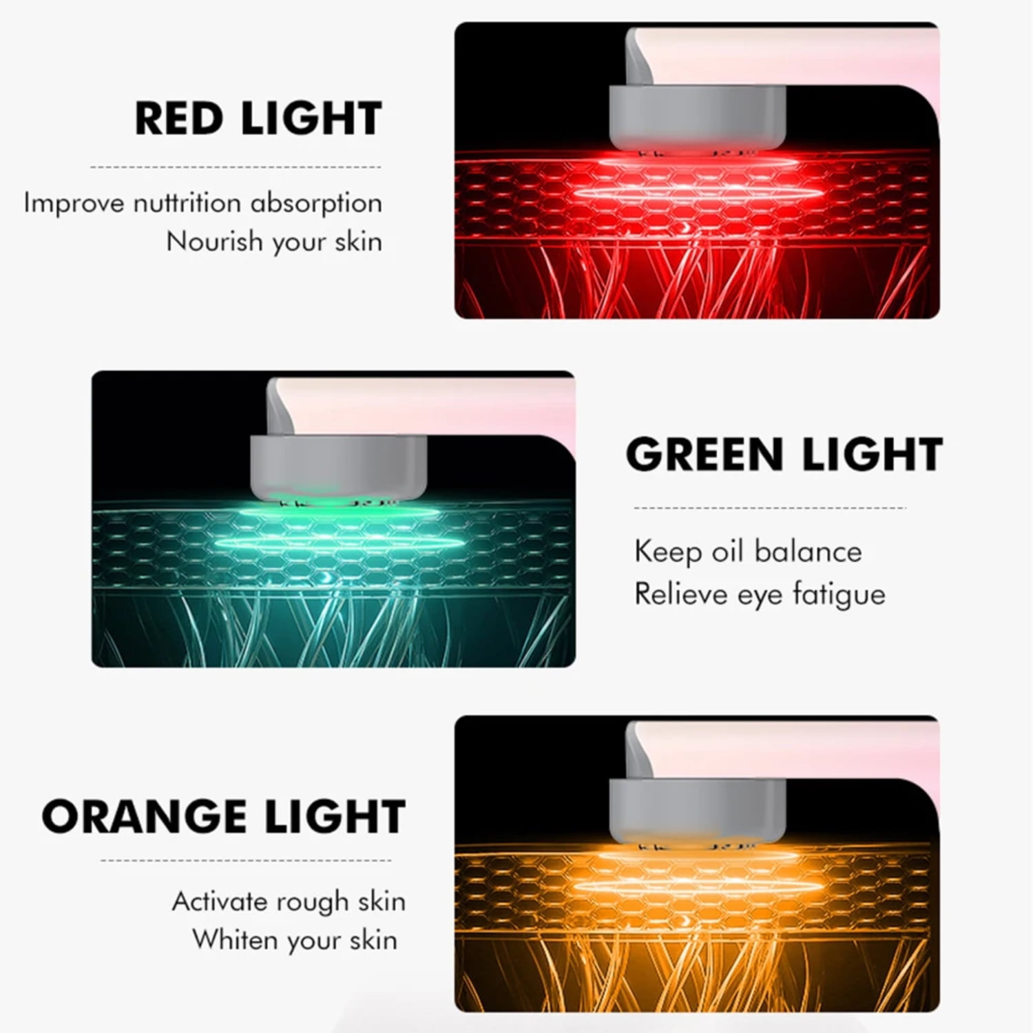 DFUDIEJ LED Eye Lifting Beauty Device EMS Sonic Vibration Face Eye ...