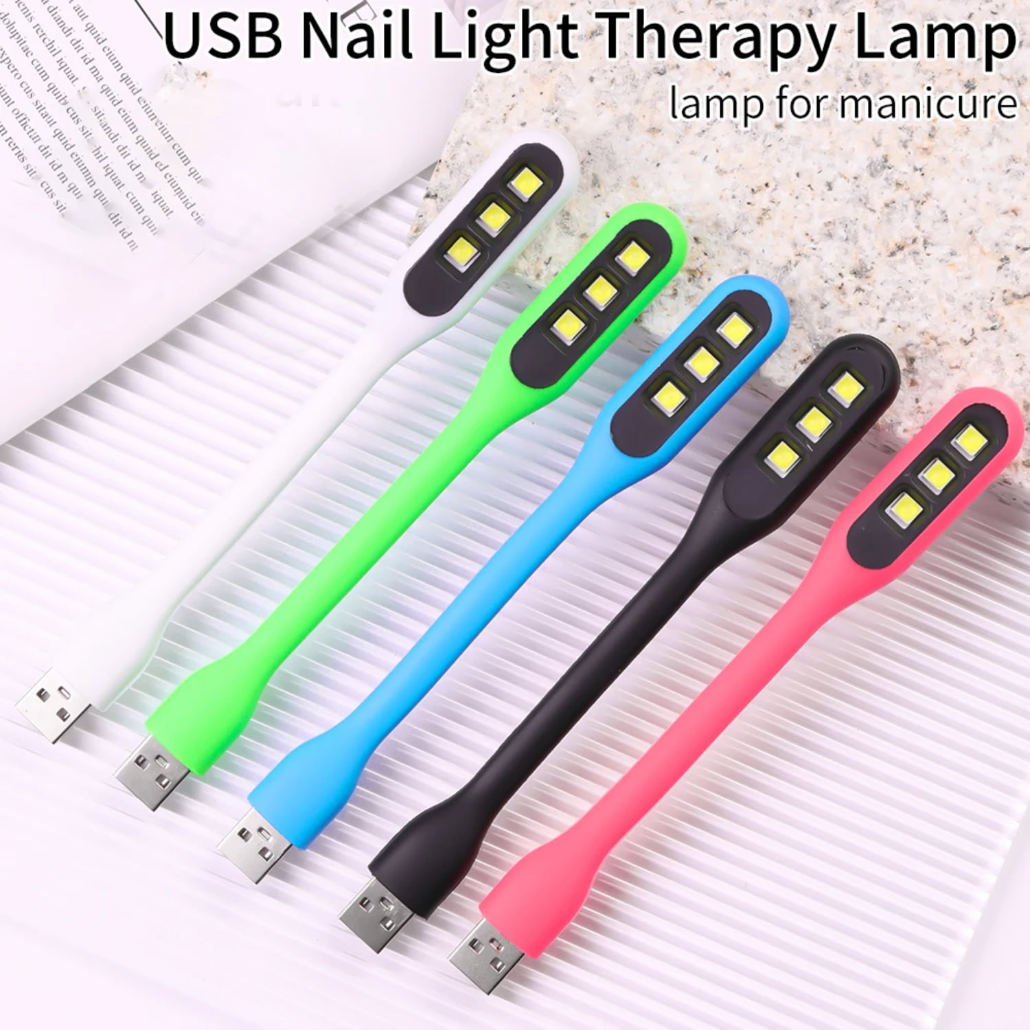 DFUDIEJ Mini Foldable USB Nail Dryer LED Nail Drying Machine UV Gel ...