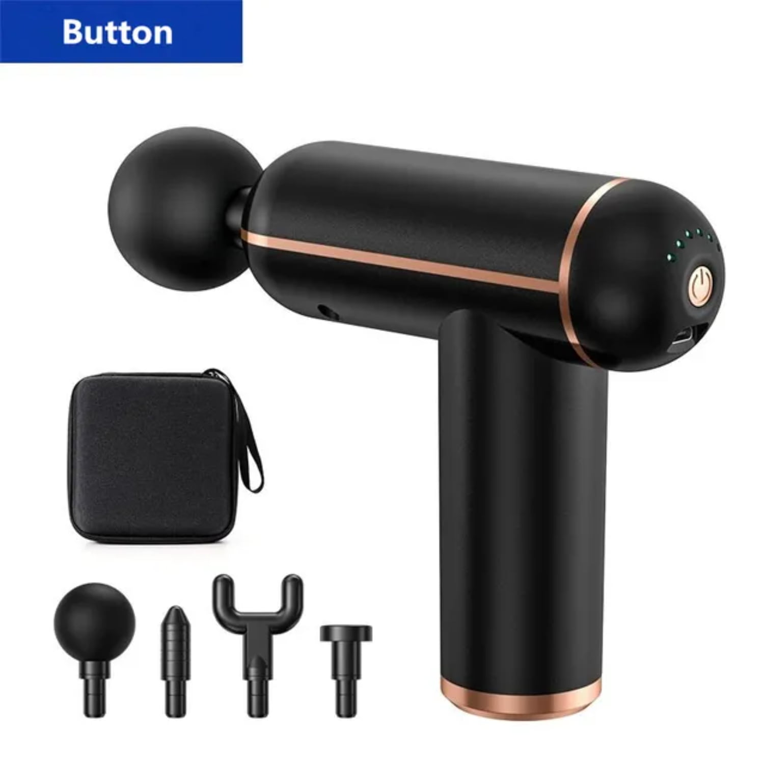 DFUDIEJ Portable Fascia Gun Vibration Massage Gun Percussion Pistol Massager Deep Tissue Muscle ...