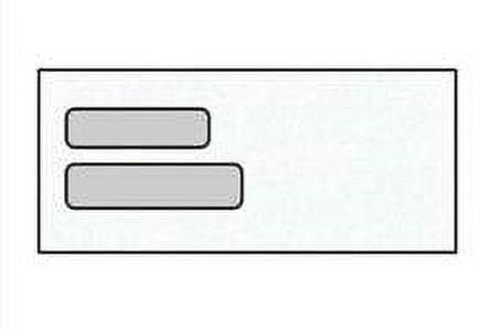 DG-1 Double-Window Security Envelopes, No. 10 (4-1/8" x 9-1/2") White ...