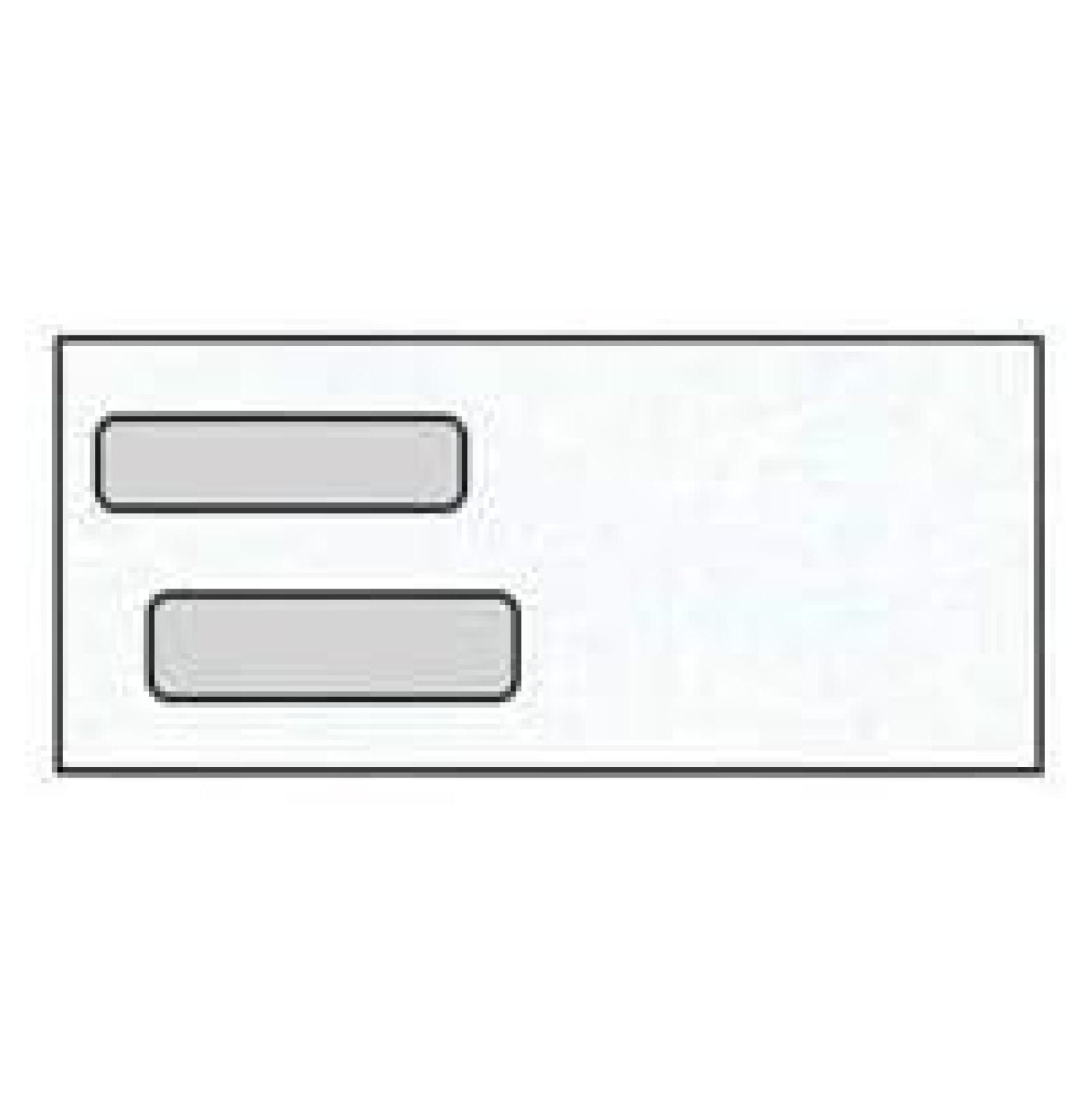 DG-2 Double-Window Security Envelopes, No. 9 (3-7/8" x 8-7/8") White ...