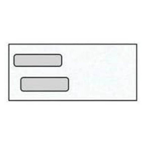 DG-2 Double-Window Security Envelopes, No. 9 (3-7/8" x 8-7/8") White ...