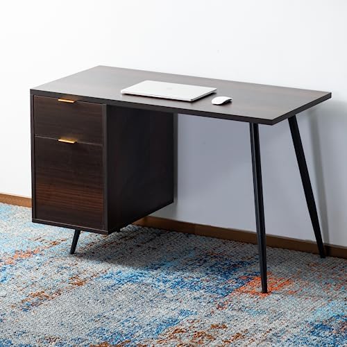DG Casa Amy Sleek Mid Century Modern Home Office Gaming Workstation ...