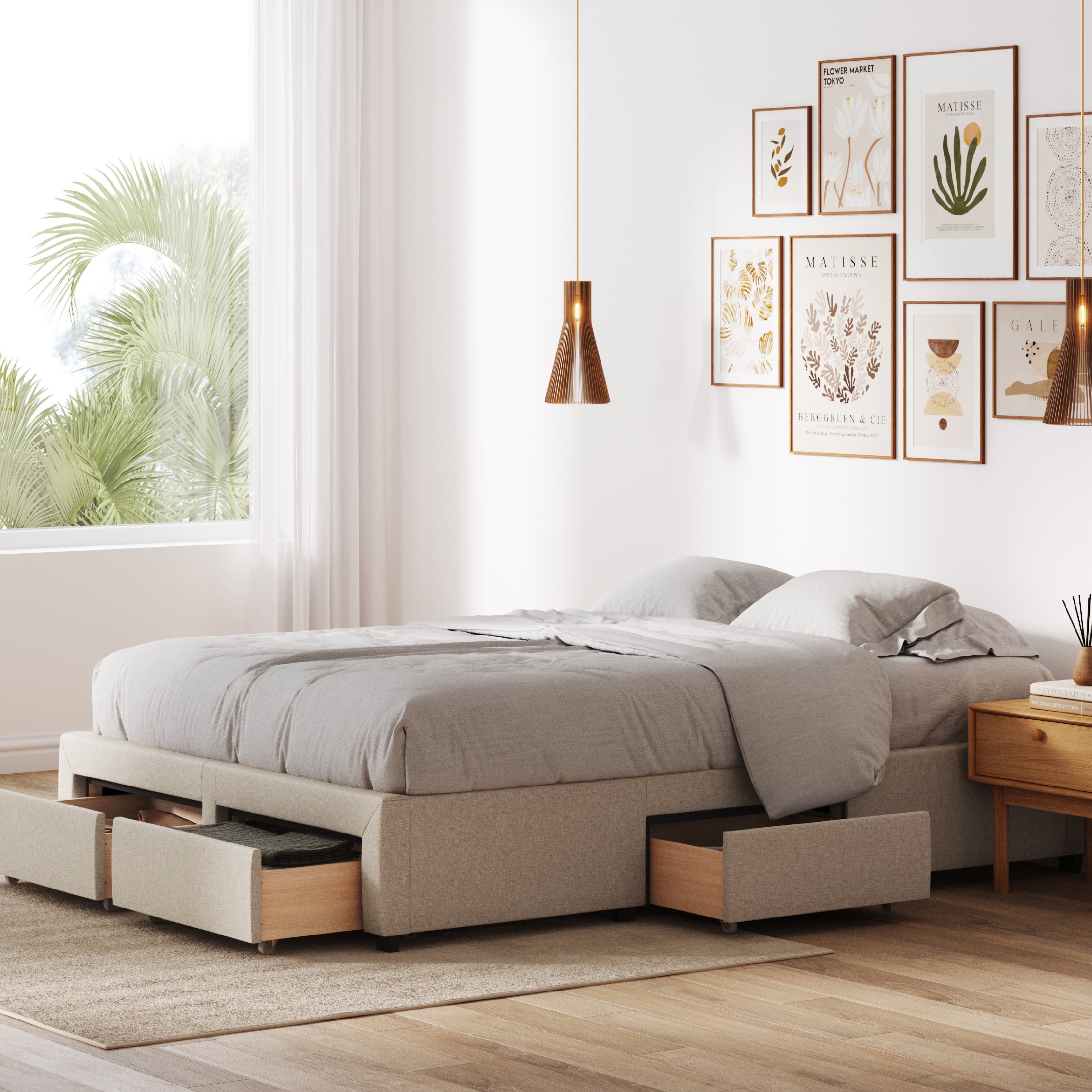 Platform base for queen bed store