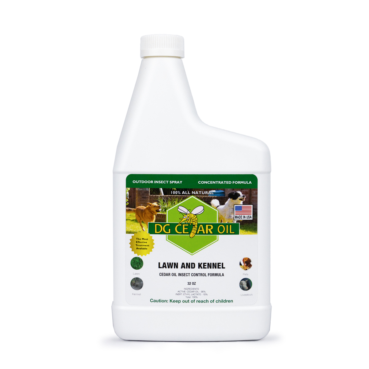 DG Cedar Oil Lawn and Kennel Outdoor Insect Spray Concentrate 32 ounce ...