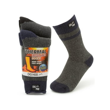 DG Hill 3 Pairs Warm Mid-Calf Thermal 80% Merino Wool Socks for Women - Walmart.com