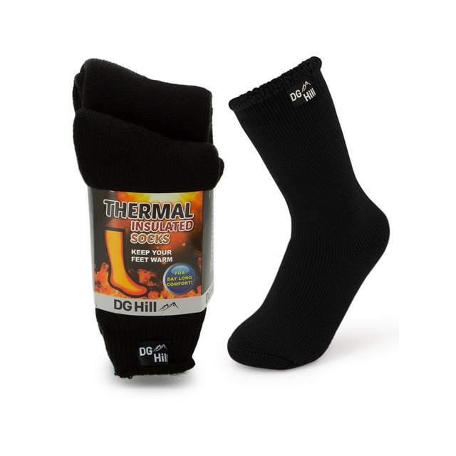 DG Hill Heat Trapping Thick Thermal Insulated Winter Boot Socks for ...