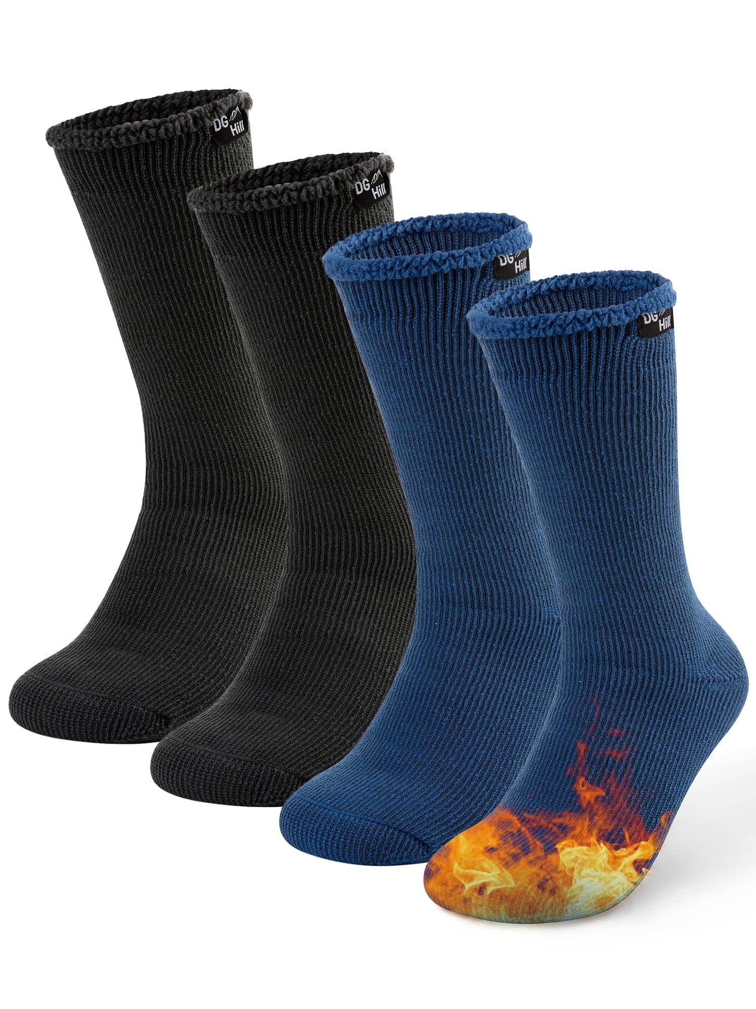 DG Hill Thermal Socks For Men, Heat Trapping Thick Thermal Insulated ...