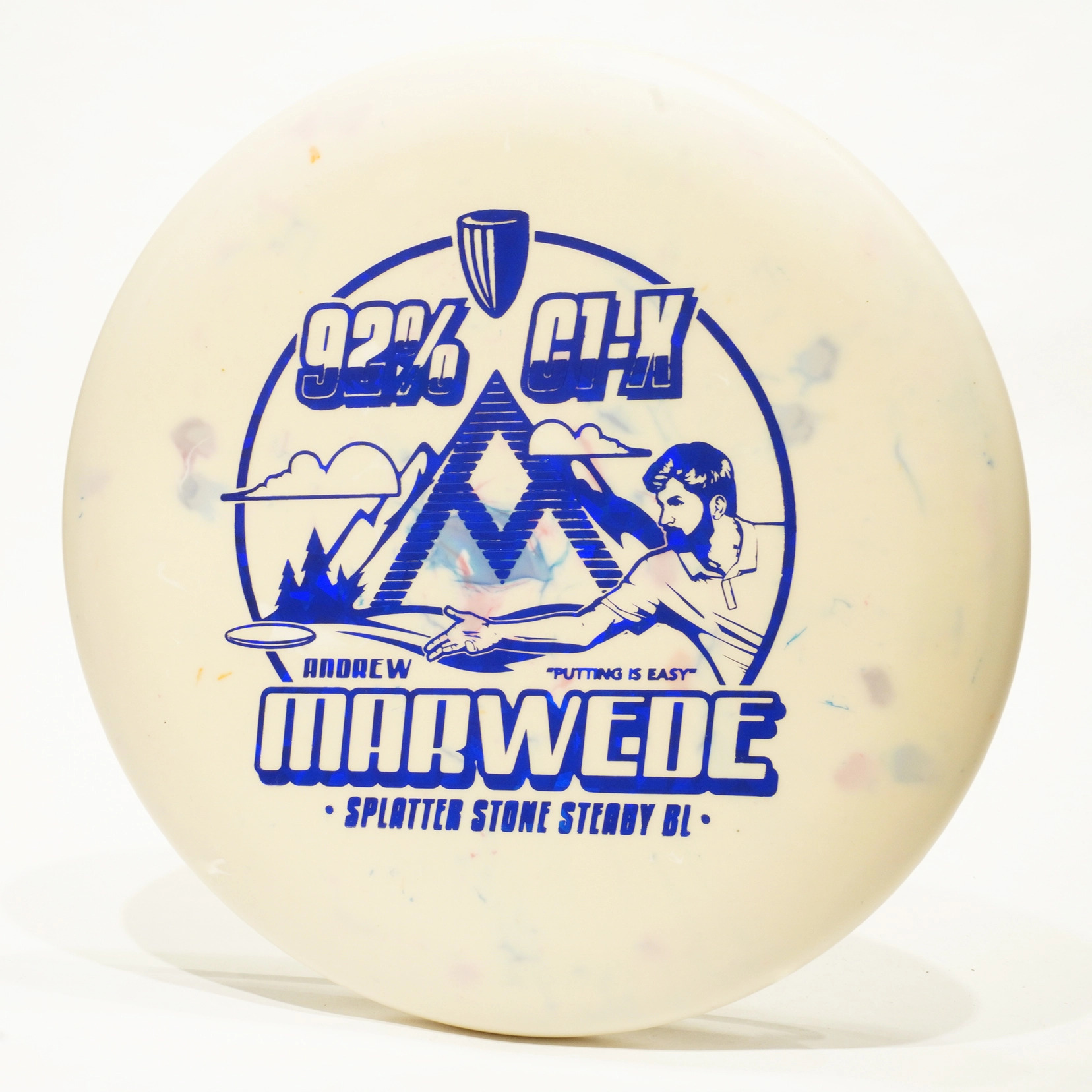 DGA Andrew Marwede Splatter Stone Steady BL Disc Golf Putter - Walmart.com