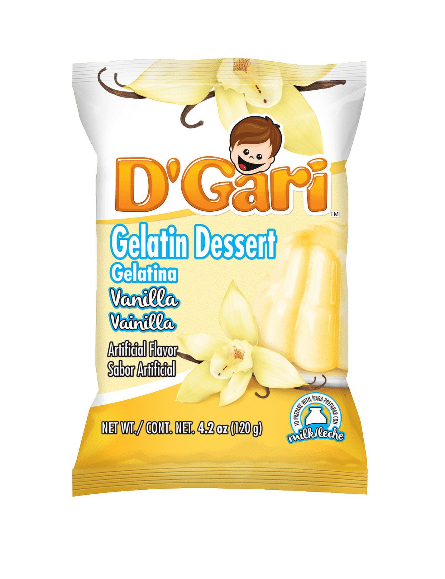 D'Gari Vanilla Gelatin Dessert, 4.2 oz - Walmart.com