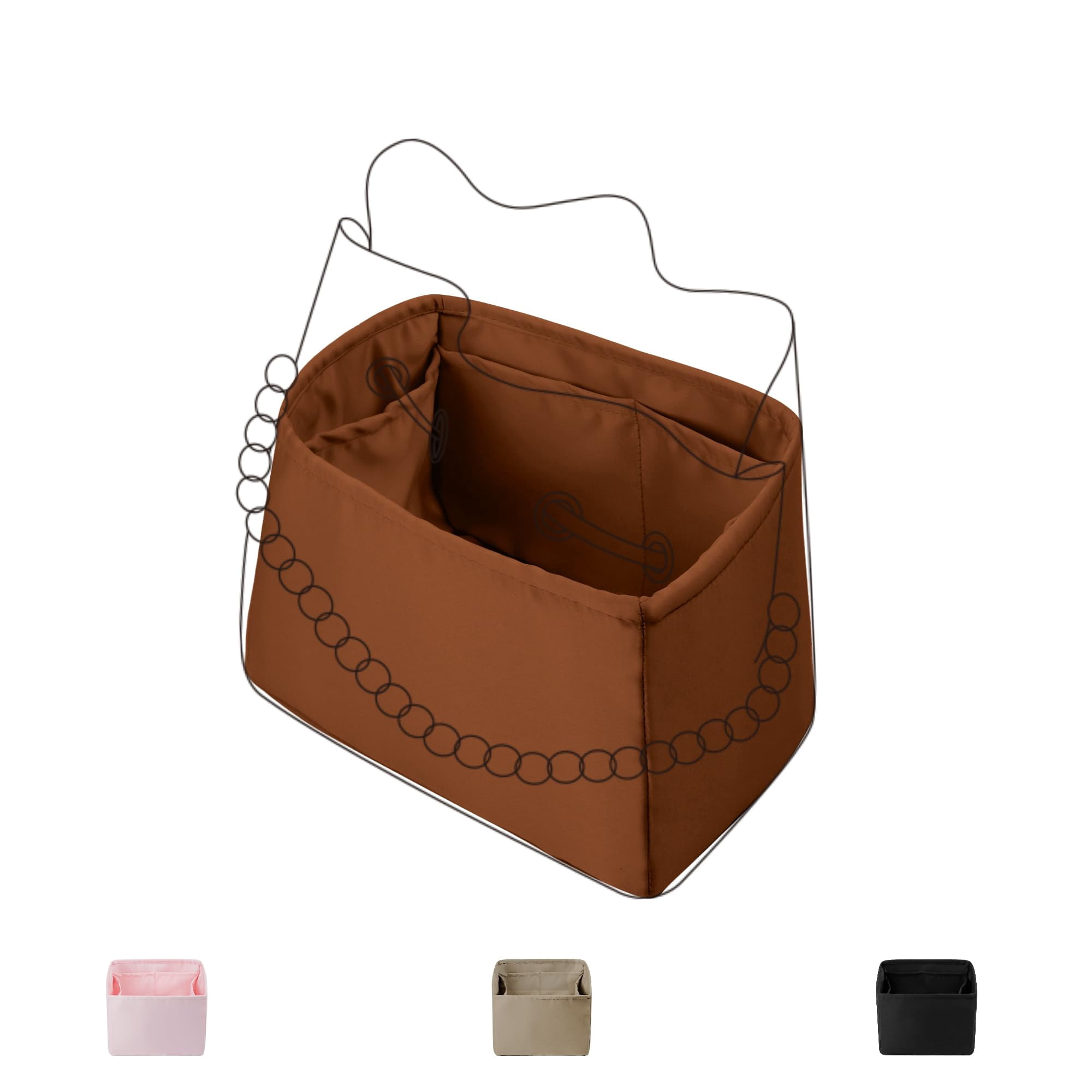 DGAZ Custom Purse Organizer insert For LV Bella bags,Silky Smooth Bag ...