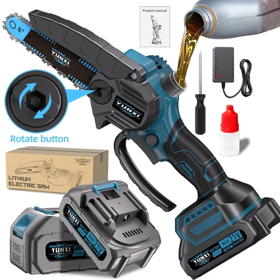 DGB Cordless Mini Chainsaw, Portable Electric Handheld Chainsaw ...