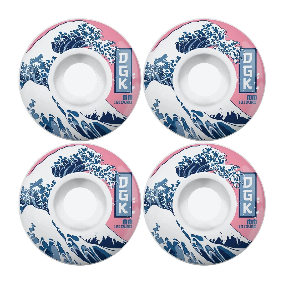 DGK Dirty Ghetto Kids "Tsunami" (Pink) Wheel Set 53MM Hardware Wheels ...