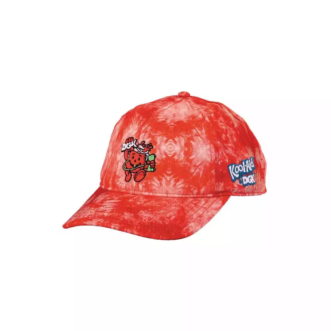 DGK Dirty Ghetto Kids x Kool-Aid "Smash" Strapback Hat (Red Tie Dye ...