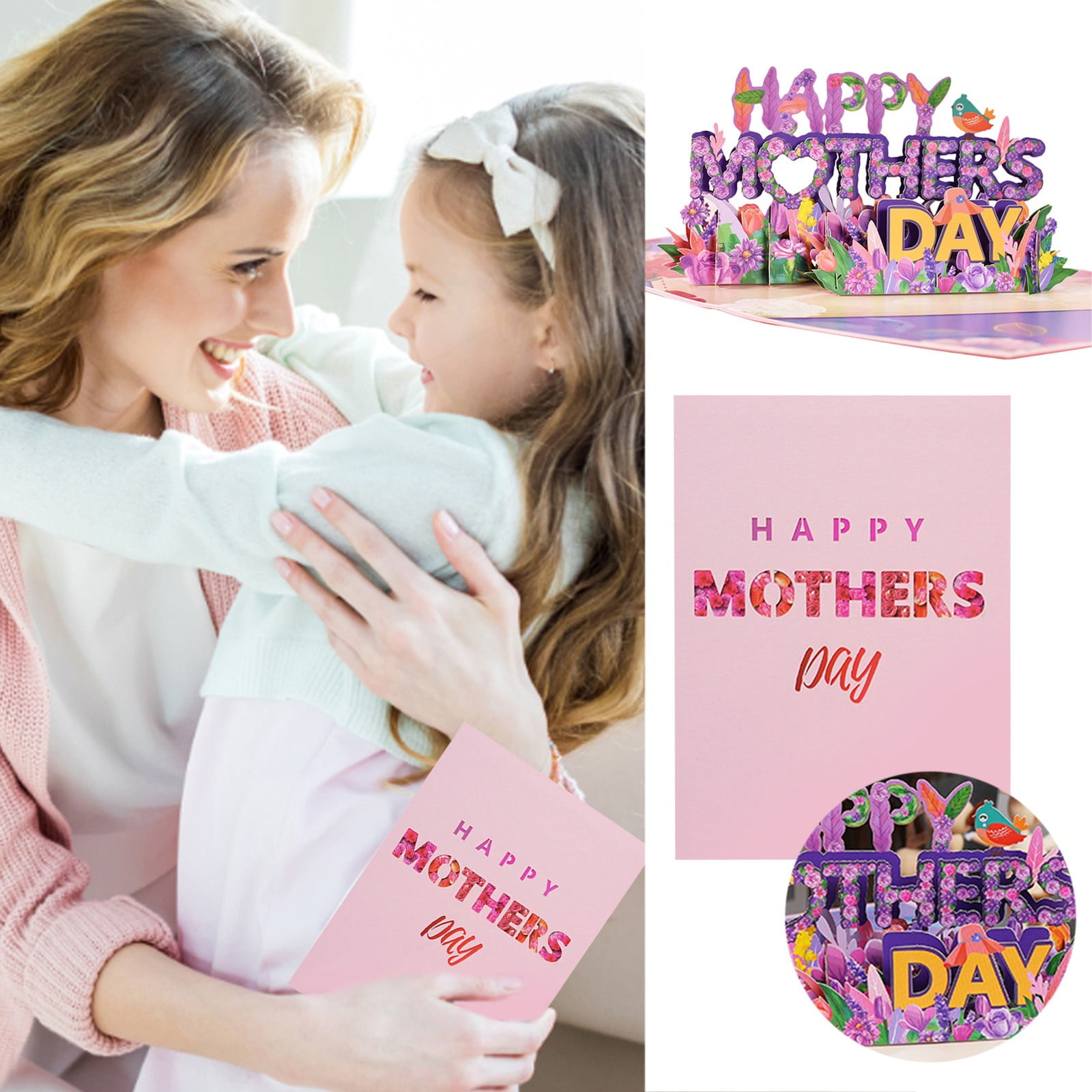 DGLQMYX 3D Popping Mothers Day Card I Love Mom Mother'S Day Greeting ...