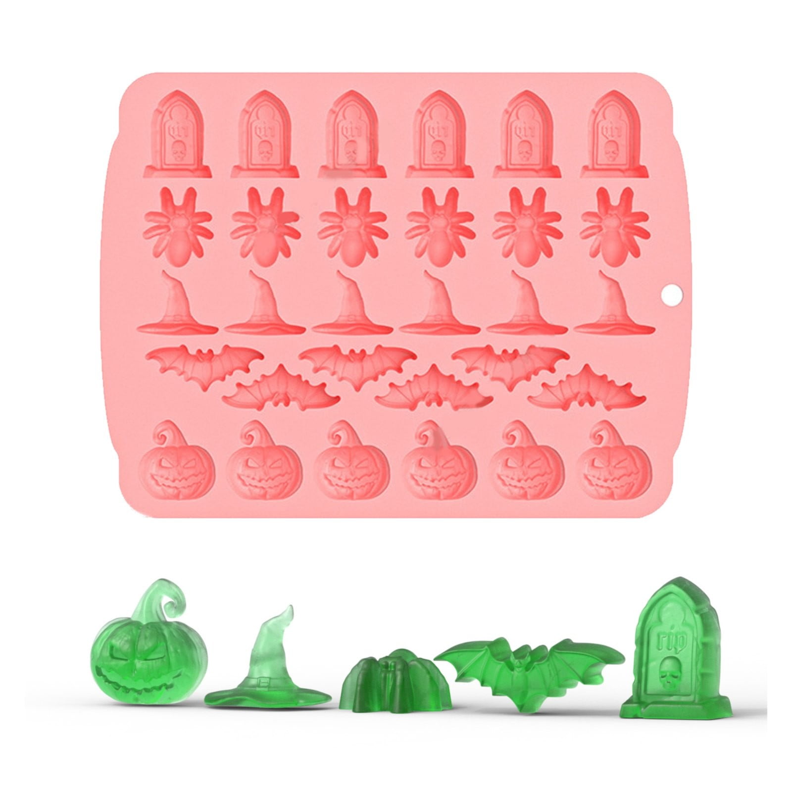 DGLQMYX (Clearance sale)Halloween Baking Shapes Soft Elastic Silicone ...