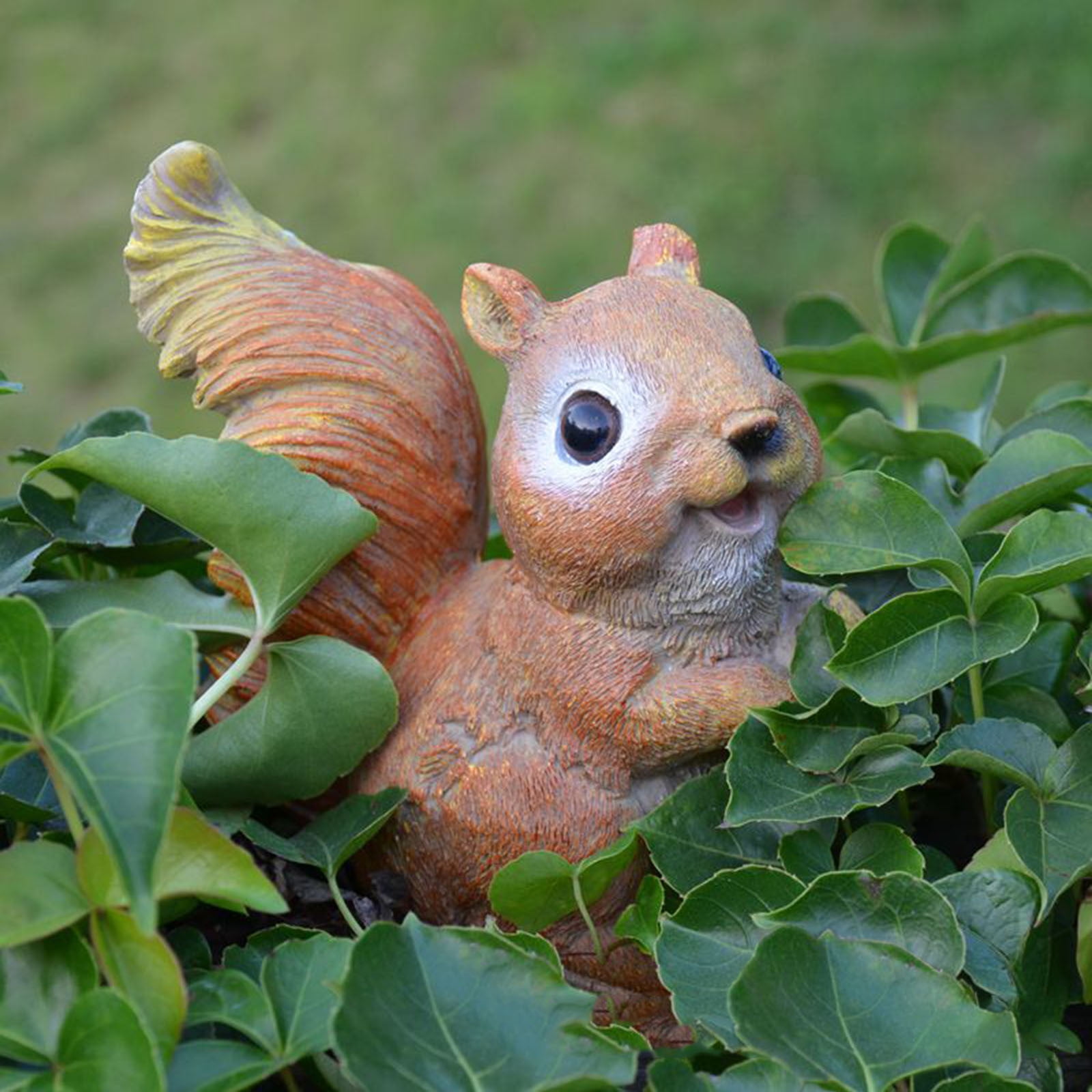 DGLQMYX Cute Simulation Squirrel Resin Flower Pot Micro Landscaping ...