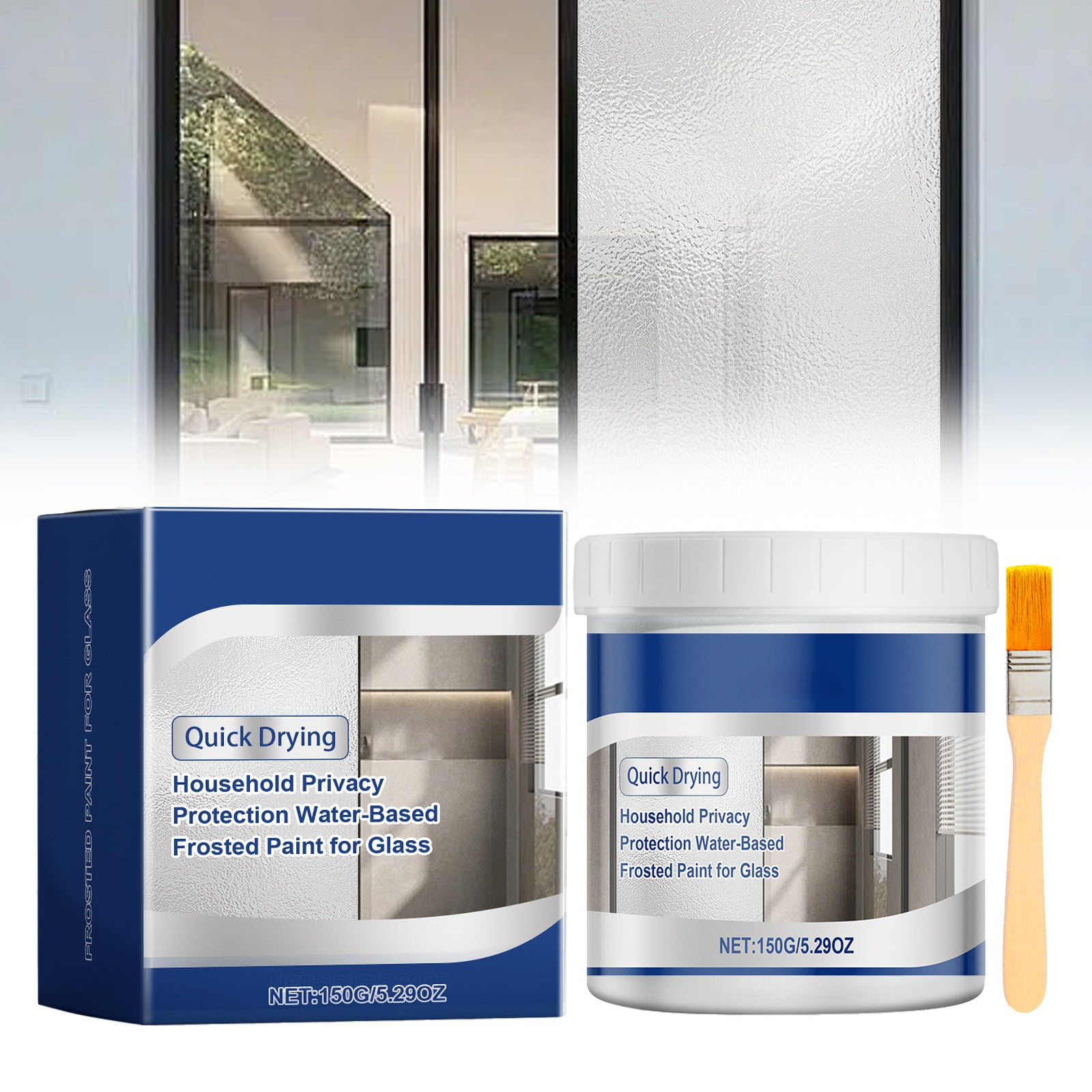 DGLQMYX Frosted Glass Paint, 5.29 Oz Privacy Window Film Paint, Window ...