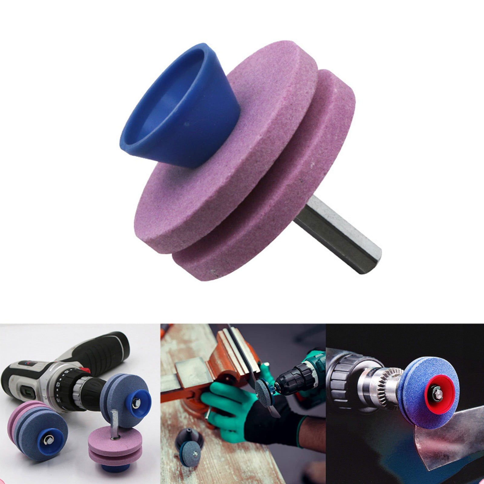 DGLQMYX Lawnmower Dull Sharpener 2024 Upgrade Double Layer Mower ...