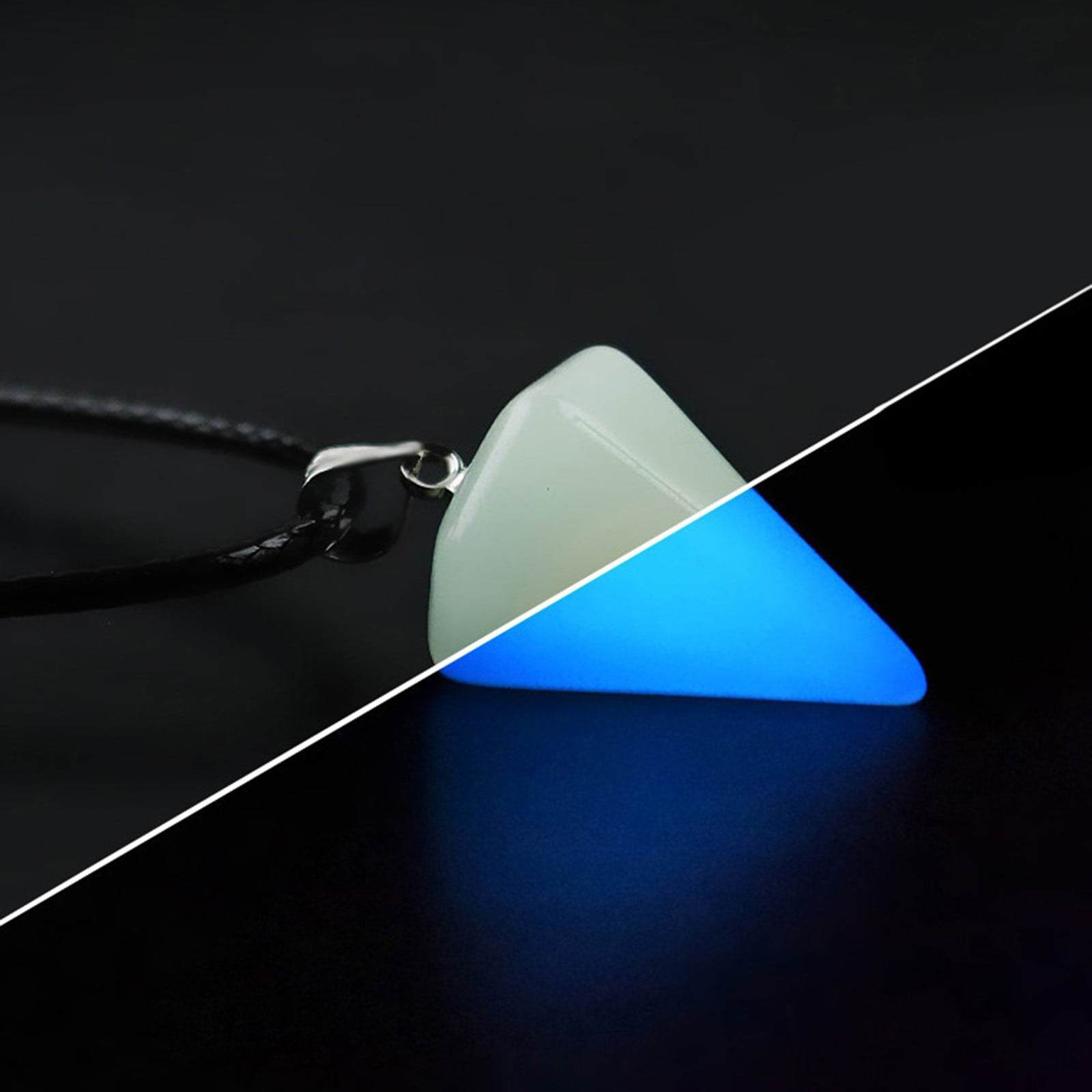 DGLQMYX Natural Crystal Luminous Stone Hexagonal Column Hexagonal 14 X ...