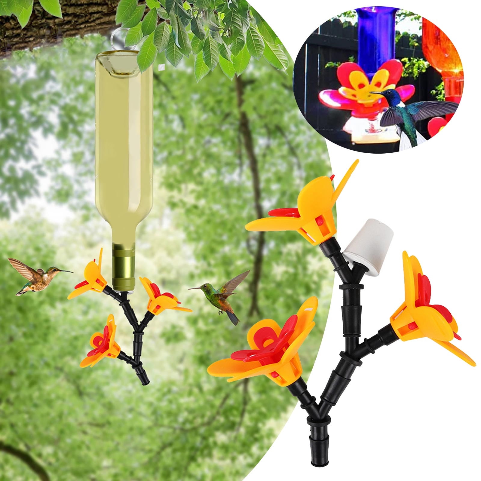 DGLQMYX New Diy Hummingbird Feeder Kits, Turn Your Own Recycled Bottles ...