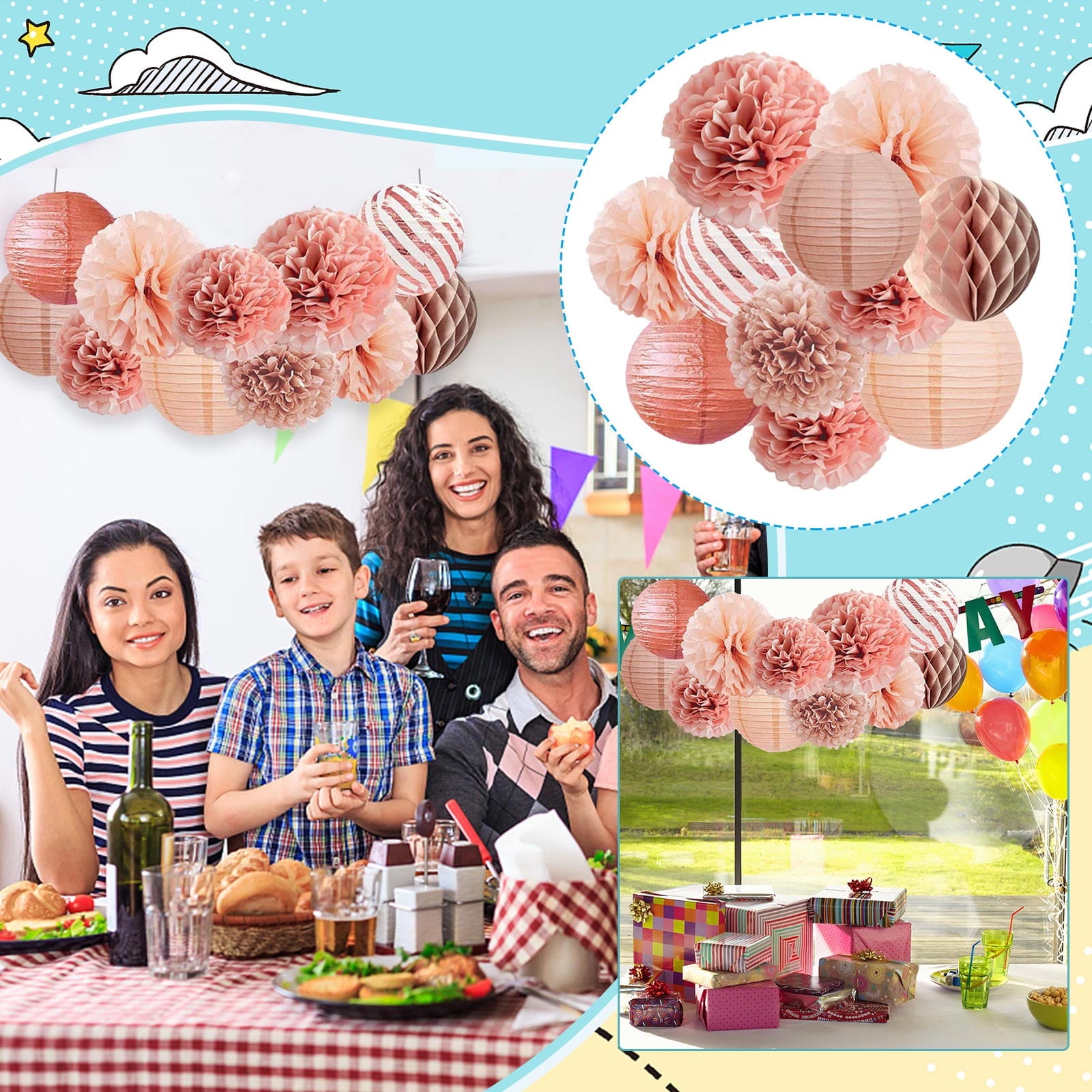 DGLQMYX Party Decorations 11Pcs | Party | Party Decorations | Decor ...