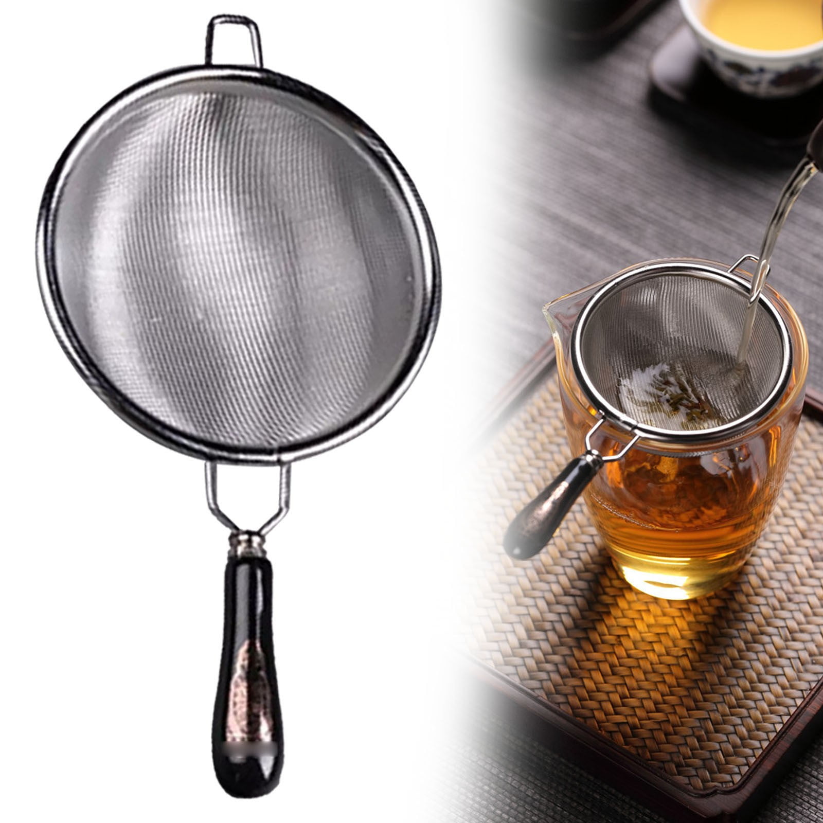 DGLQMYX Stainless Steel Fine Mesh Strainers for Kitchen,Fine Mesh Metal ...