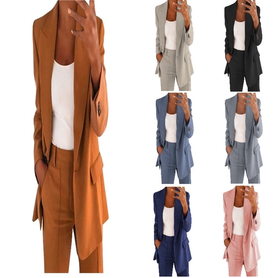 DGMIOCS Pant Suits for Women Dressy Business Casual Outfits Blazer and ...