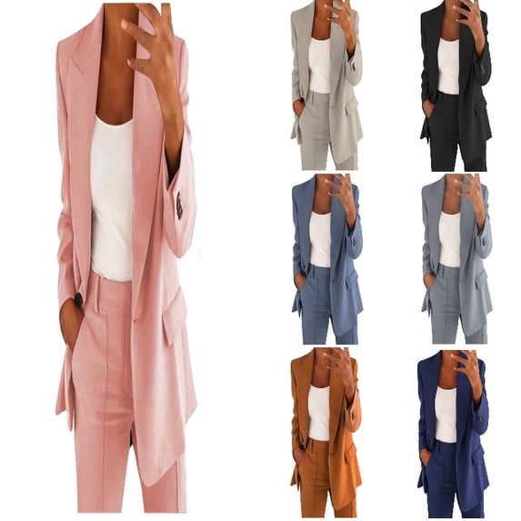 DGMIOCS Pant Suits for Women Dressy Business Casual Outfits Blazer and ...