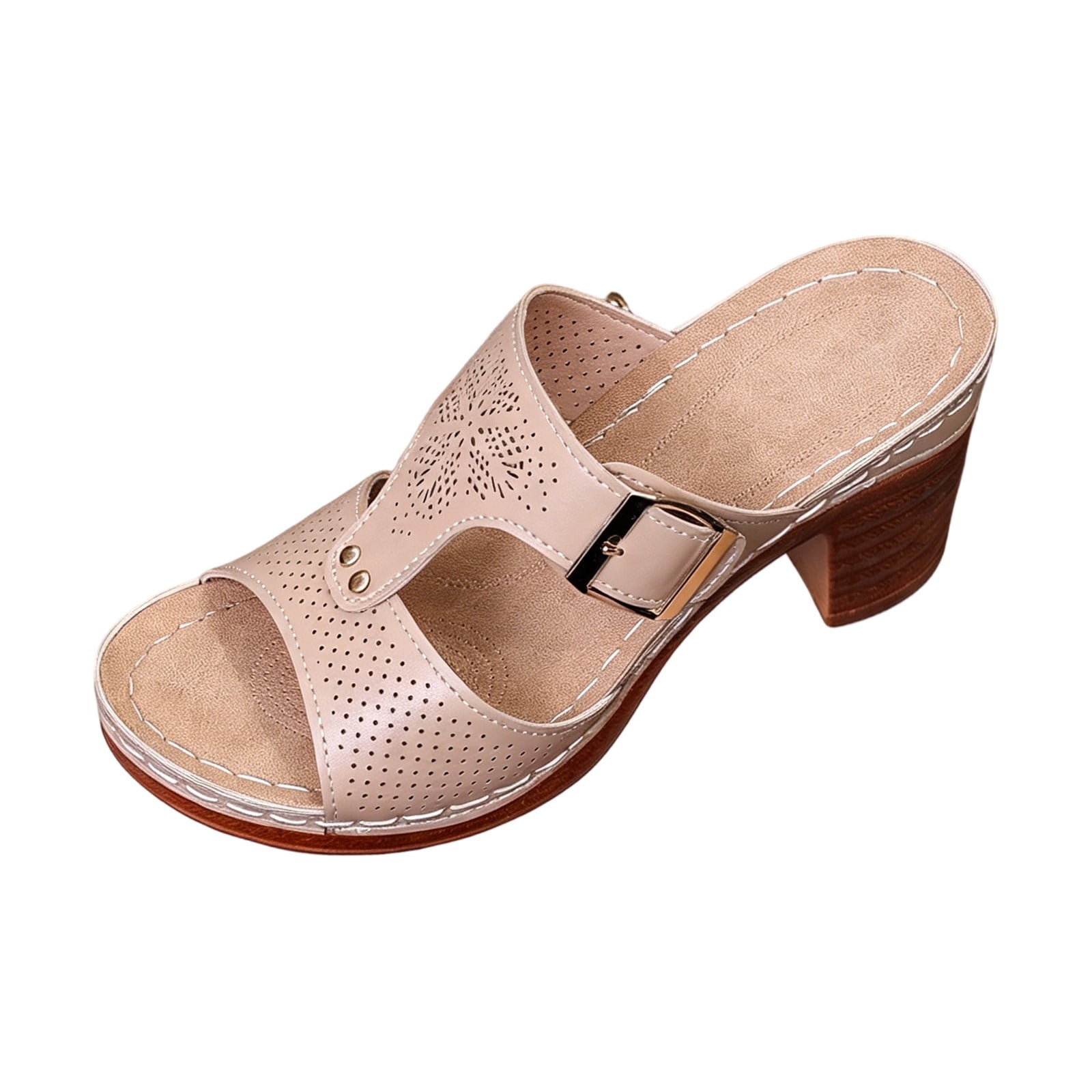 DGMIOCS Wedges Sandals For Women Cute Summer Shoes Heel Fish Mouth Half ...