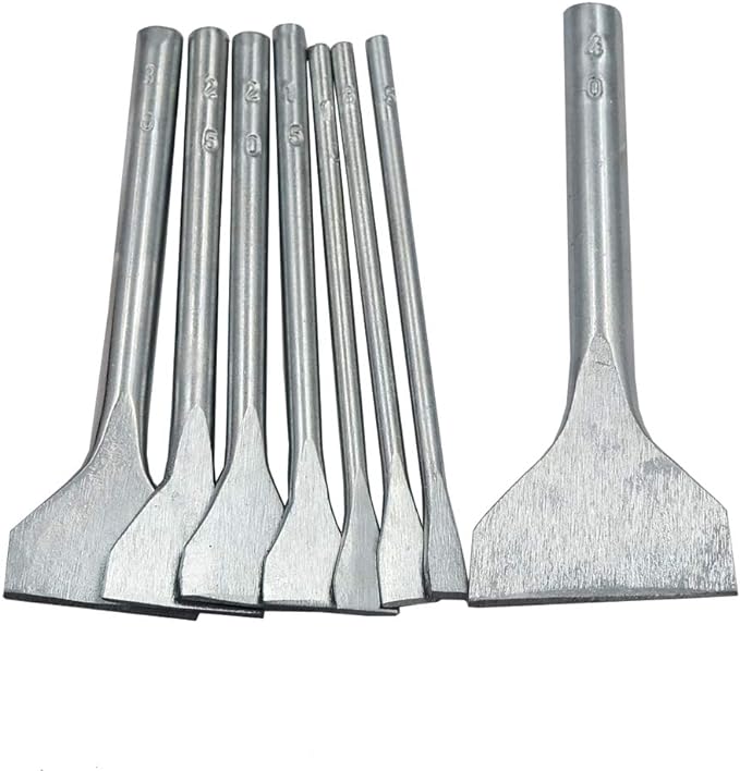 DGOL 8 Sizes Leather Craft Slot Punches Cutter Straight Electroplated ...