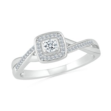 Color of Love 1/5 Carat T.W. Diamond Promise Ring in 10K Rose Gold (I-J ...