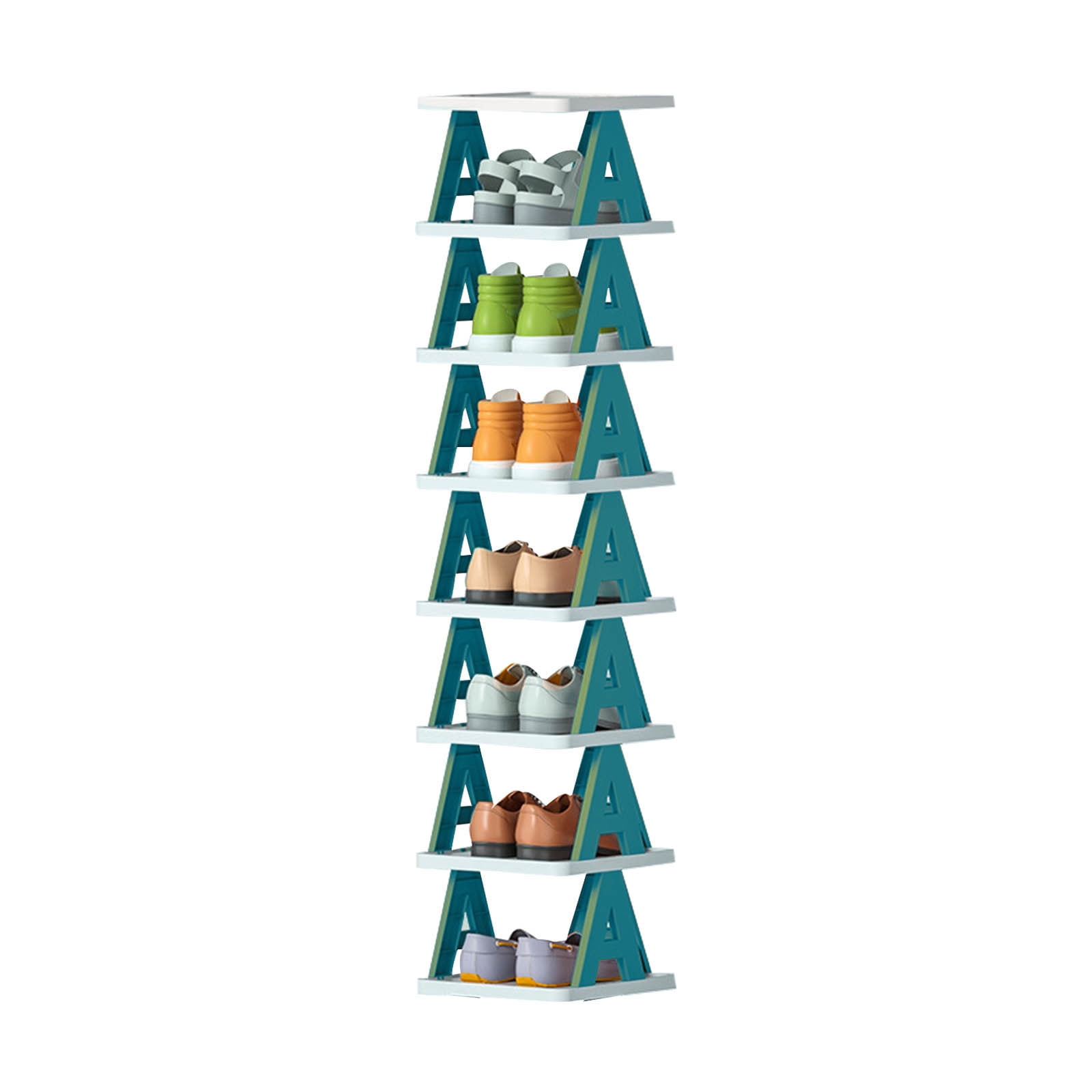 DGOO Multi-layer Letter Shoe Rack, Small Shoe Cabinet For Household ...