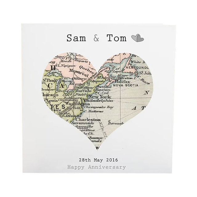 DGOO Special Location Map Card. Greeting Cards.Special Location Map ...