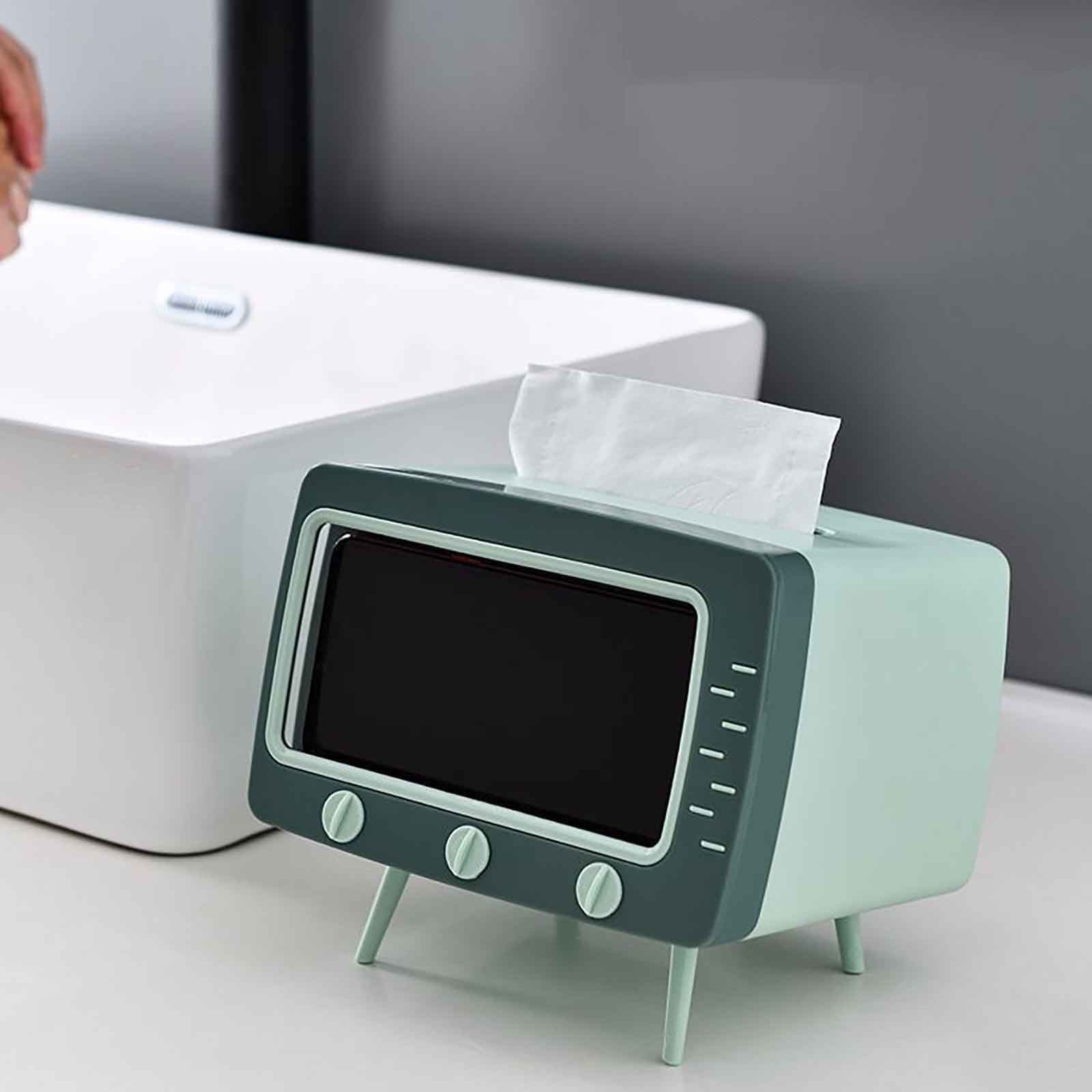 Clearance Tissue Box Cover With Phone Tissue Box For Kitchen Bedroom ...